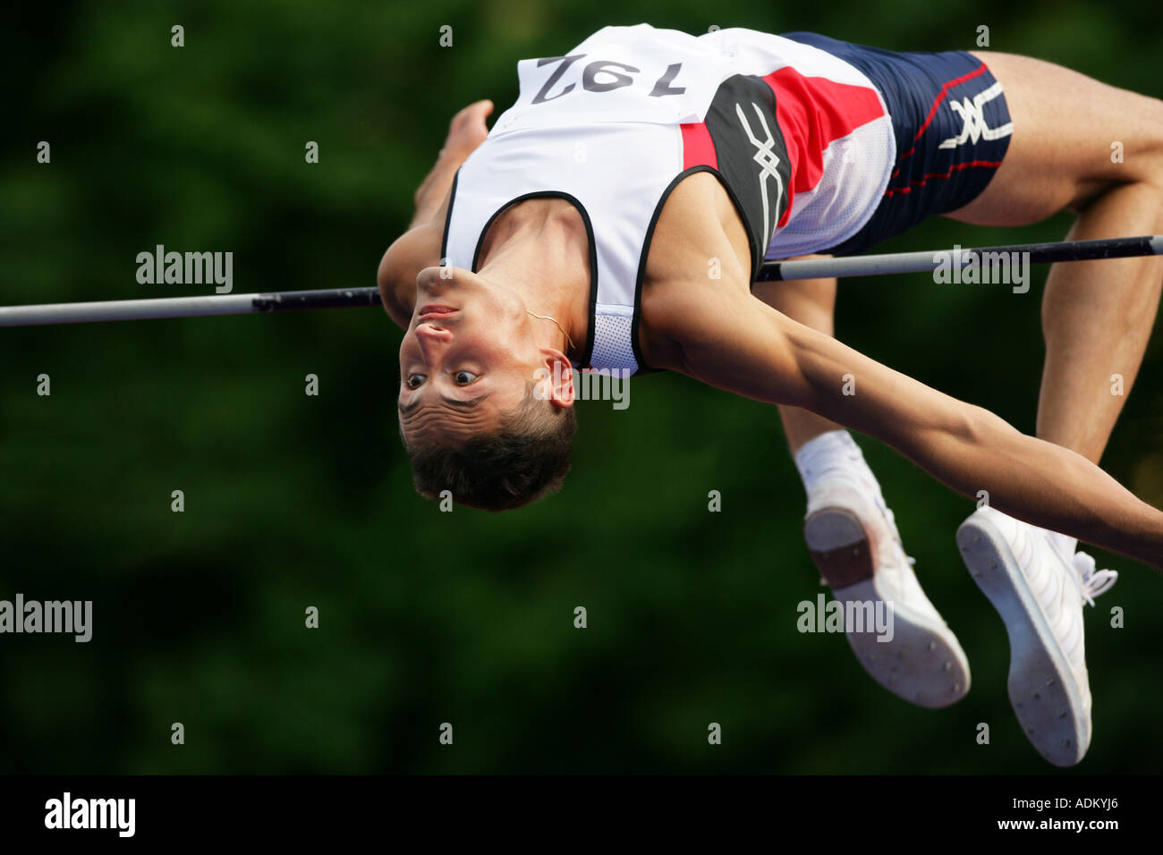 Sportsman fit male jumper hi-res stock photography and images - Alamy
