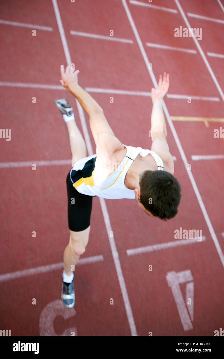 Olympic runner finish hi-res stock photography and images - Alamy