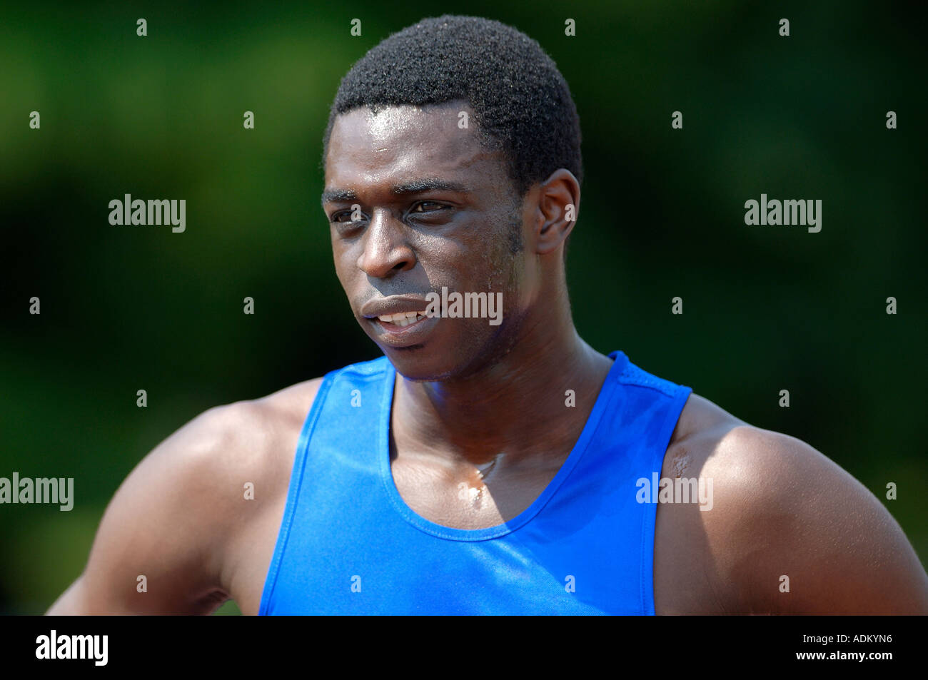 Portrait of a Male Runner Stock Photo - Alamy