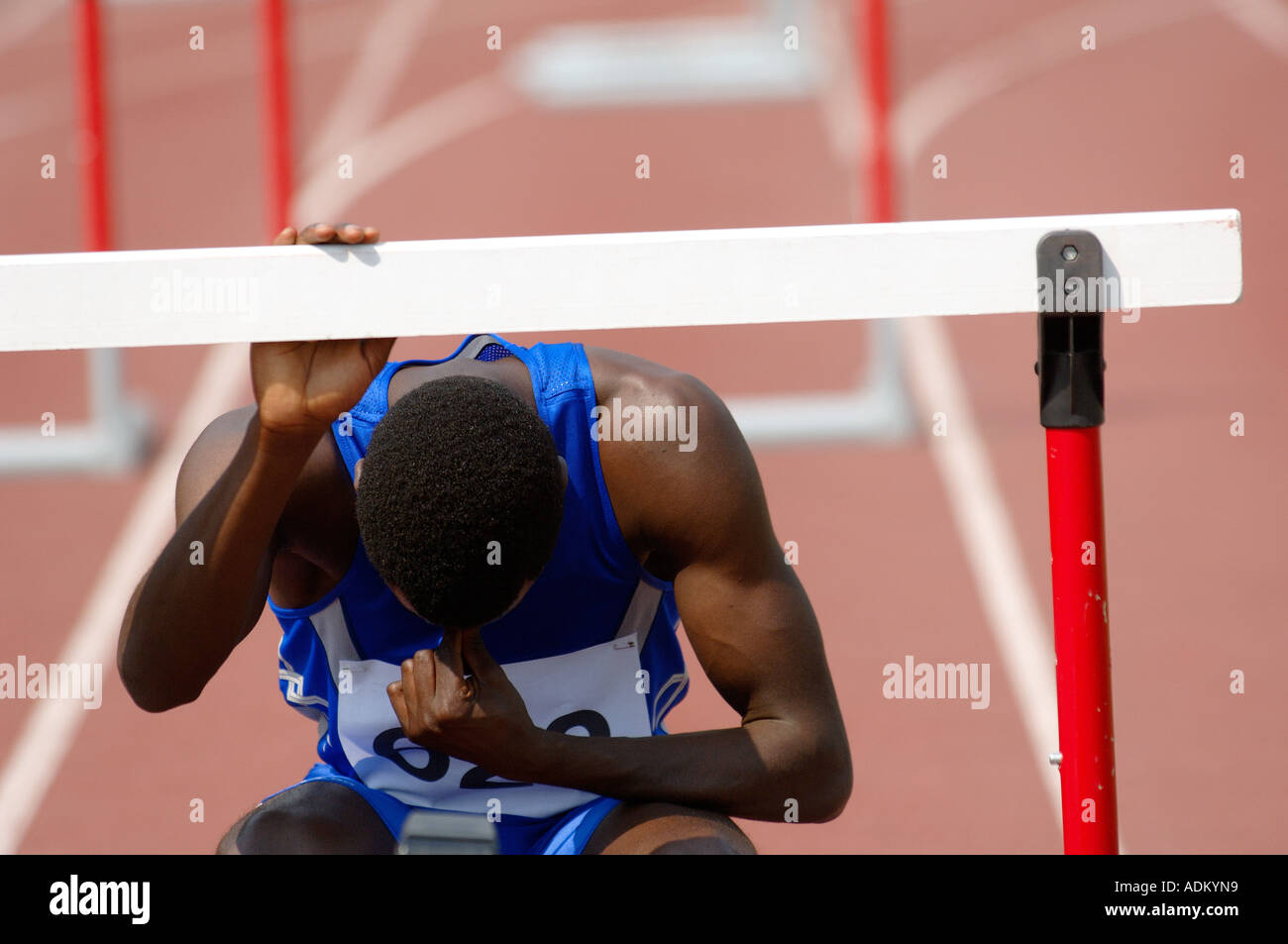 Male hurdler hi-res stock photography and images - Alamy