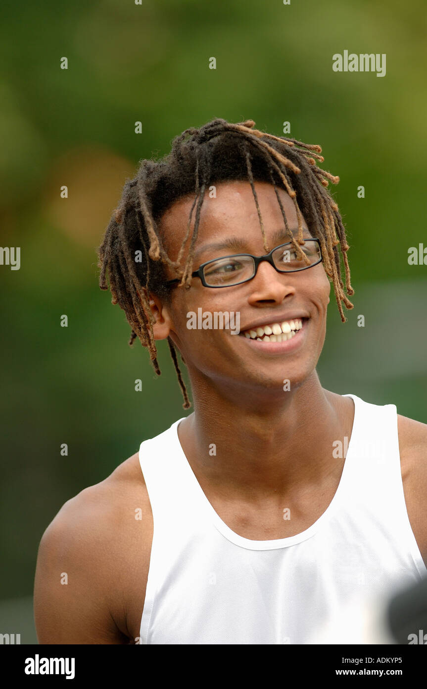 Portrait of a Male Runner Stock Photo - Alamy