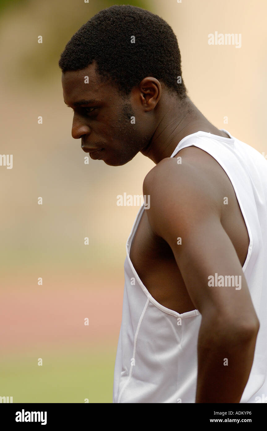 Portrait of a Male Athlete Stock Photo - Alamy