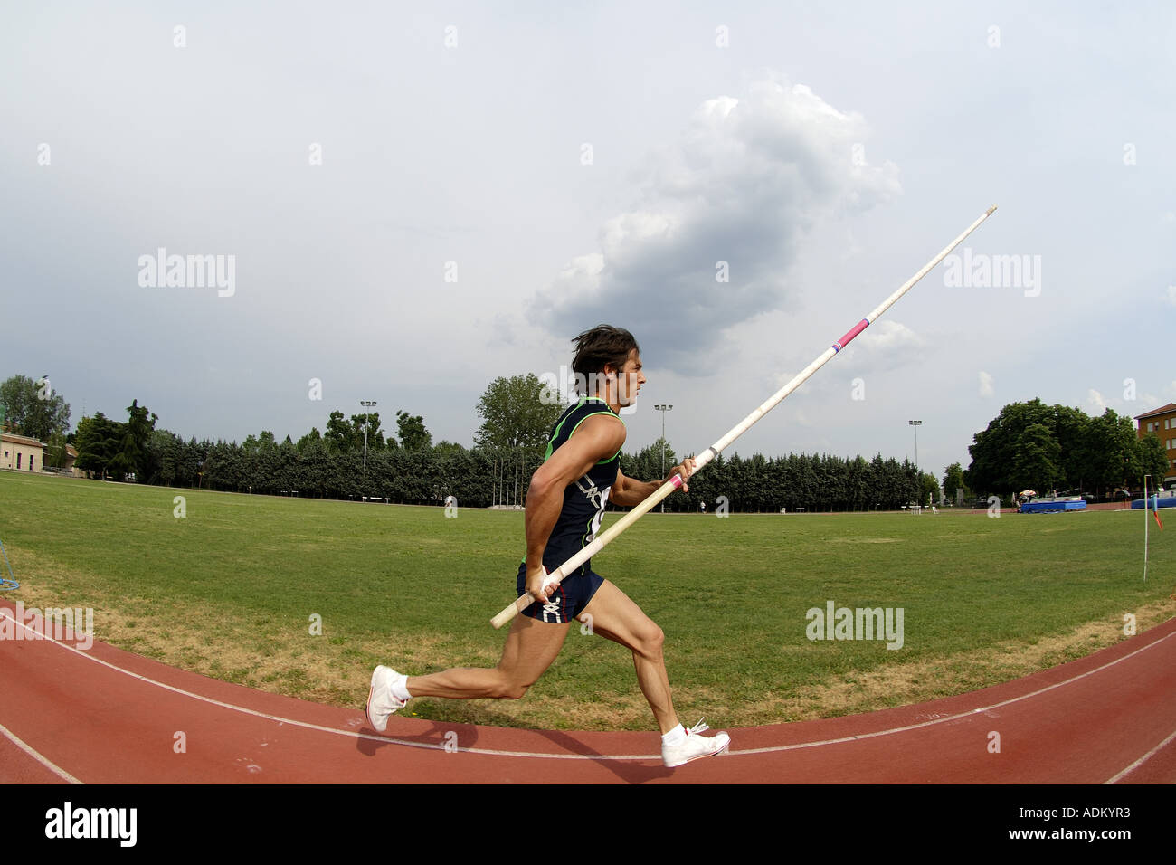 Pole vaulting practice hi-res stock photography and images - Alamy