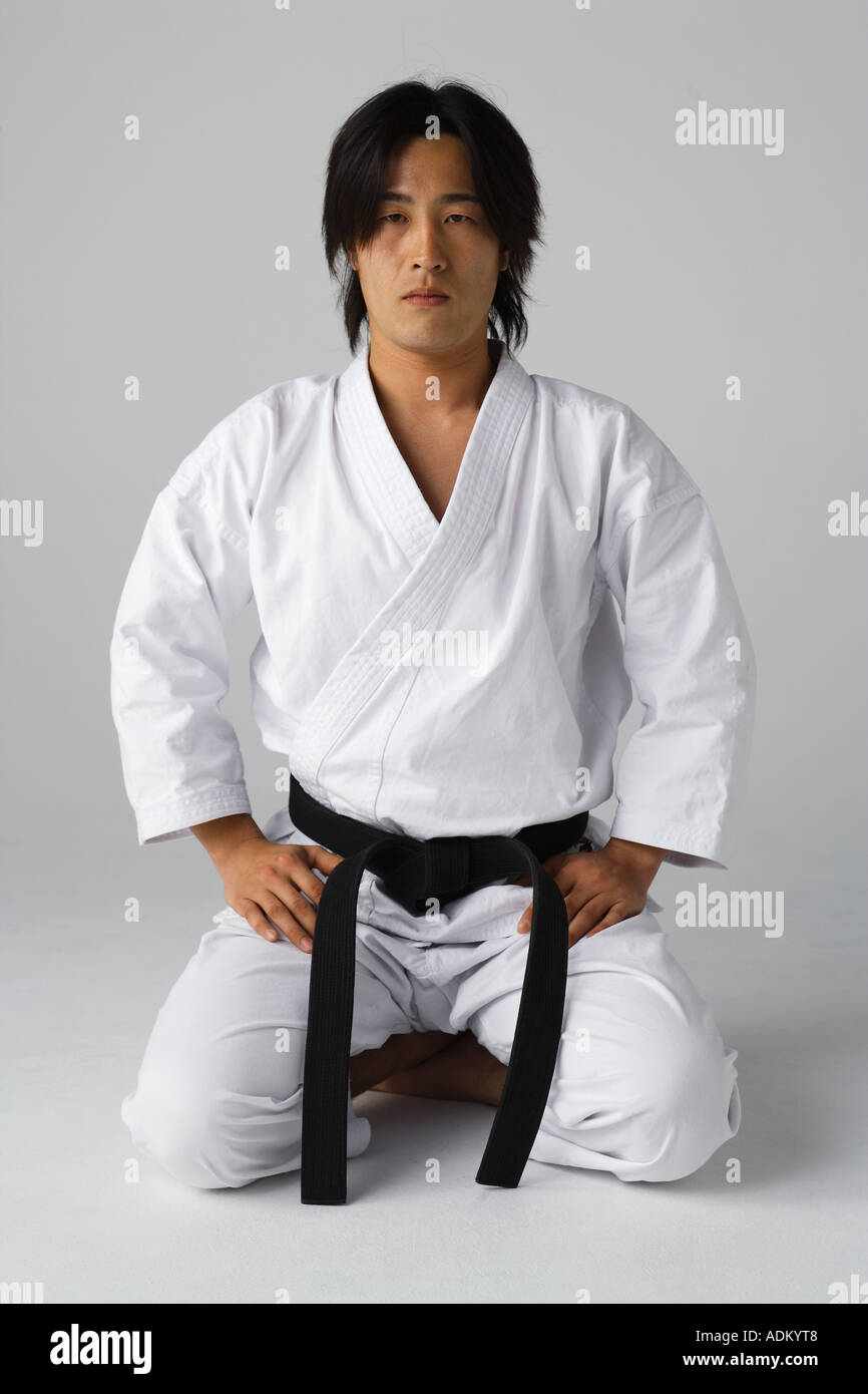 Karate Kneeling High Resolution Stock Photography and Images - Alamy