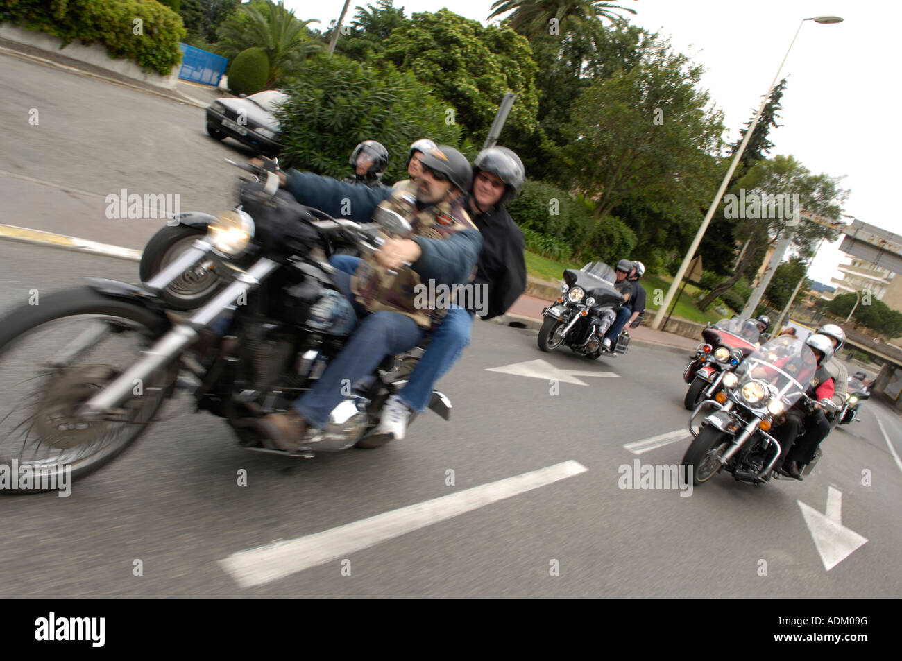 Bikers take paying pillion passengers on a tour of the french coast ...