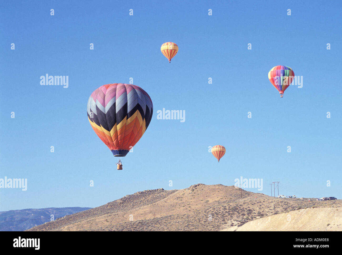 Hot Air Balloon Race Stock Photo - Alamy