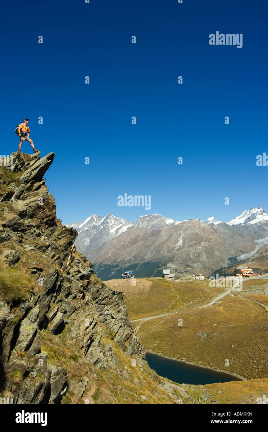 Switzerland The Valais Zermatt Alpine Resort Stock Photo - Alamy