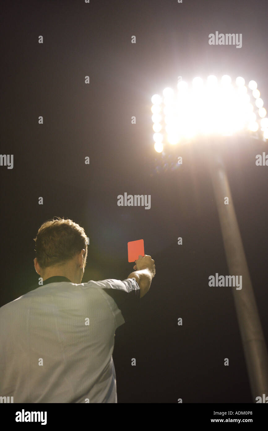 Ref Showing Red Card Stock Photo - Alamy