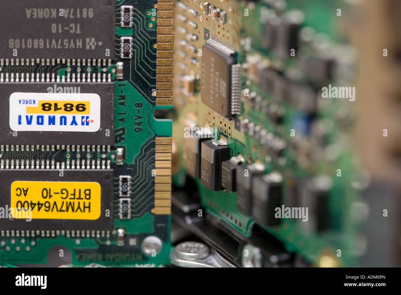 Electronic Components, laptop parts, Hard disks Stock Photo - Alamy