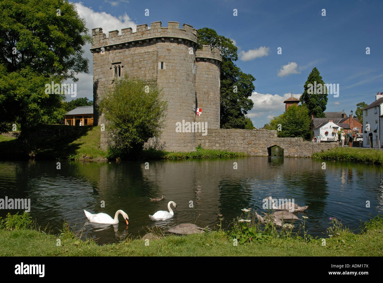 Whittington Castle, Shropshire, UK Stock Photo - Alamy