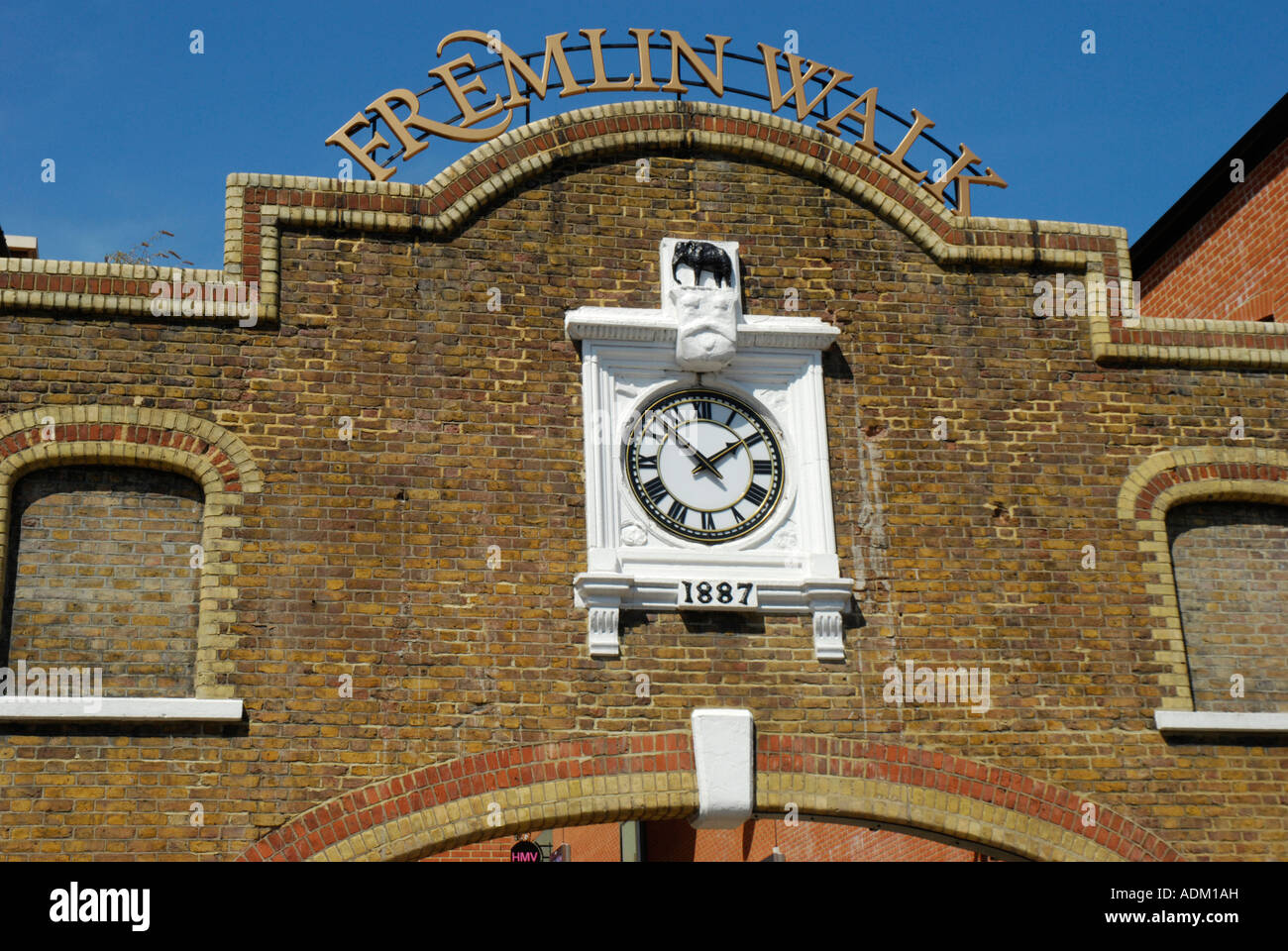 Fremlin Archway leading to Fremlin Walk shopping centre Maidstone Kent ...