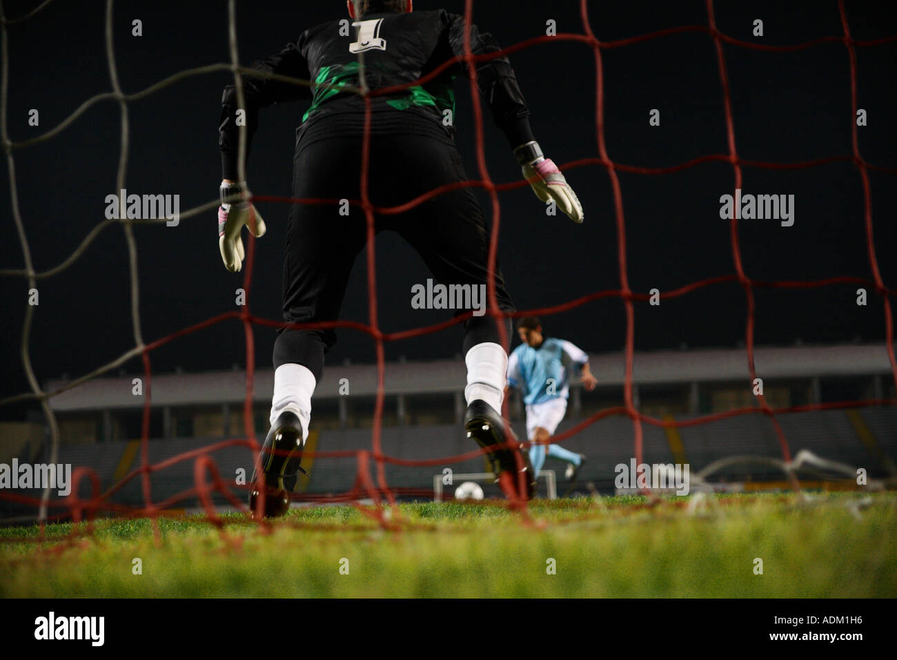 Goalkeeper Making a Save Stock Photo - Alamy