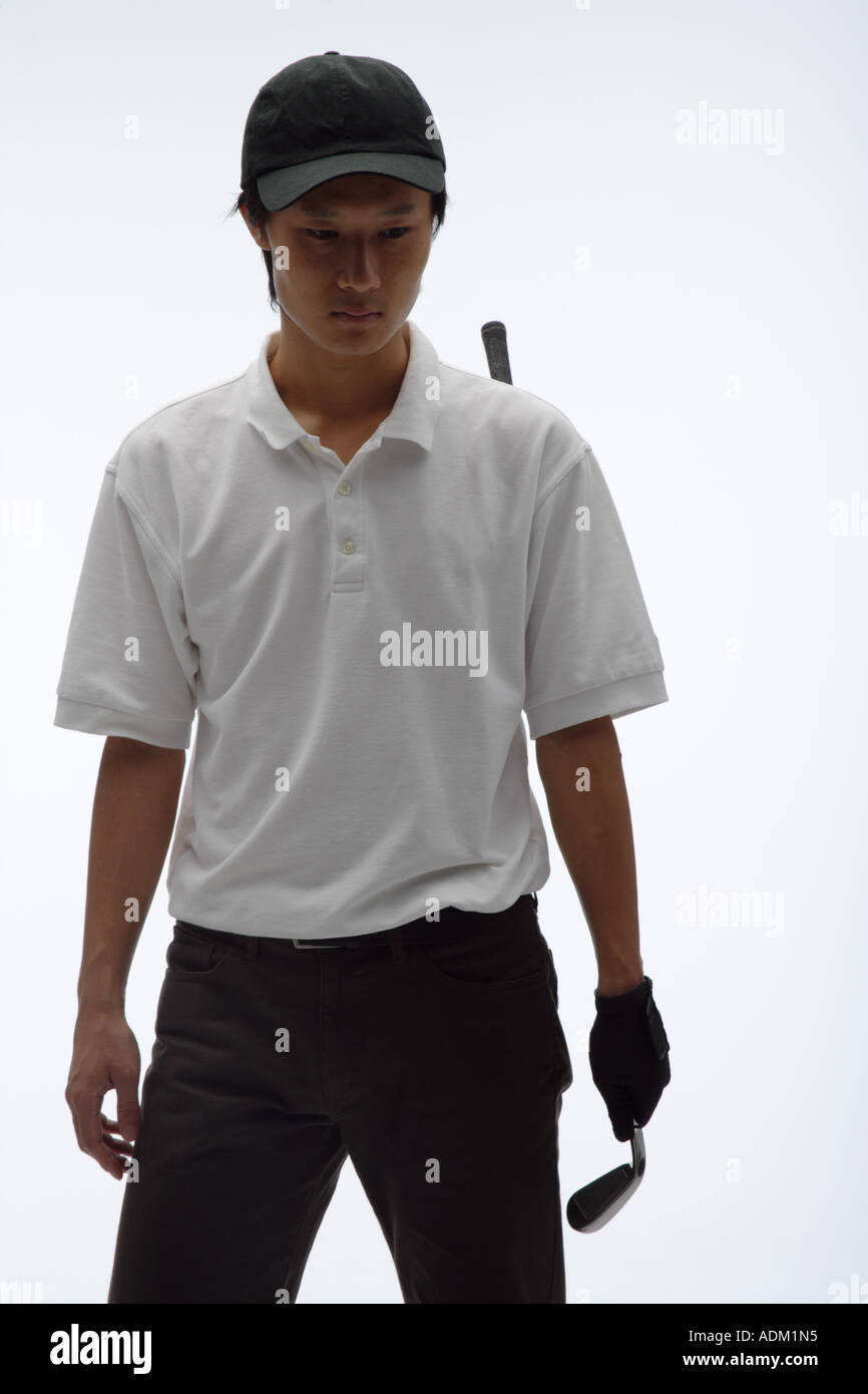 Portrait of Asian Golf Player Stock Photo - Alamy