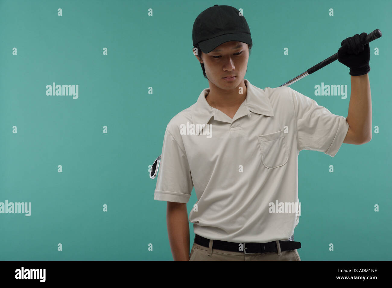 Portrait of Asian Golf Player Stock Photo - Alamy