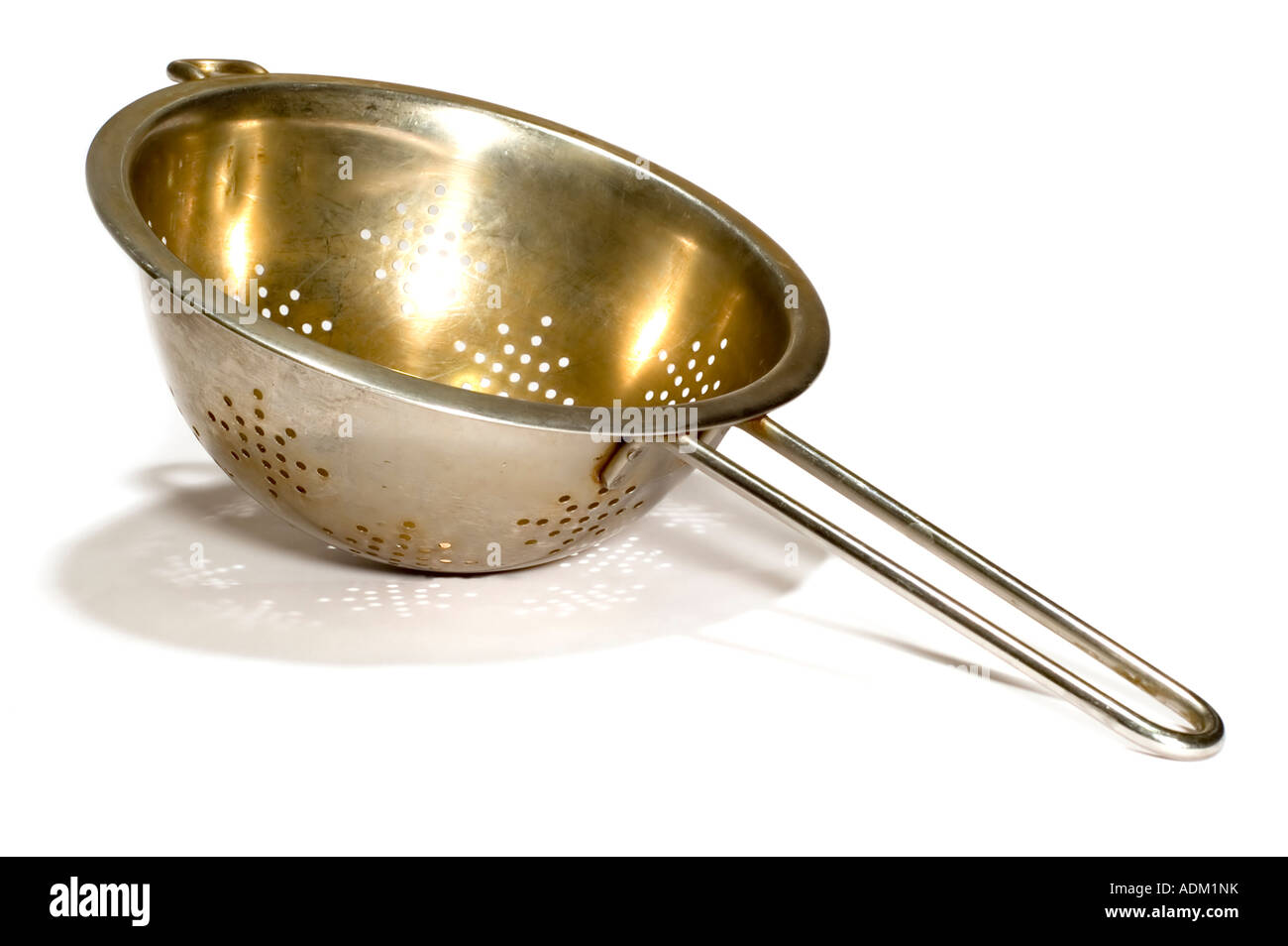 series object on white Big colander Stock Photo - Alamy