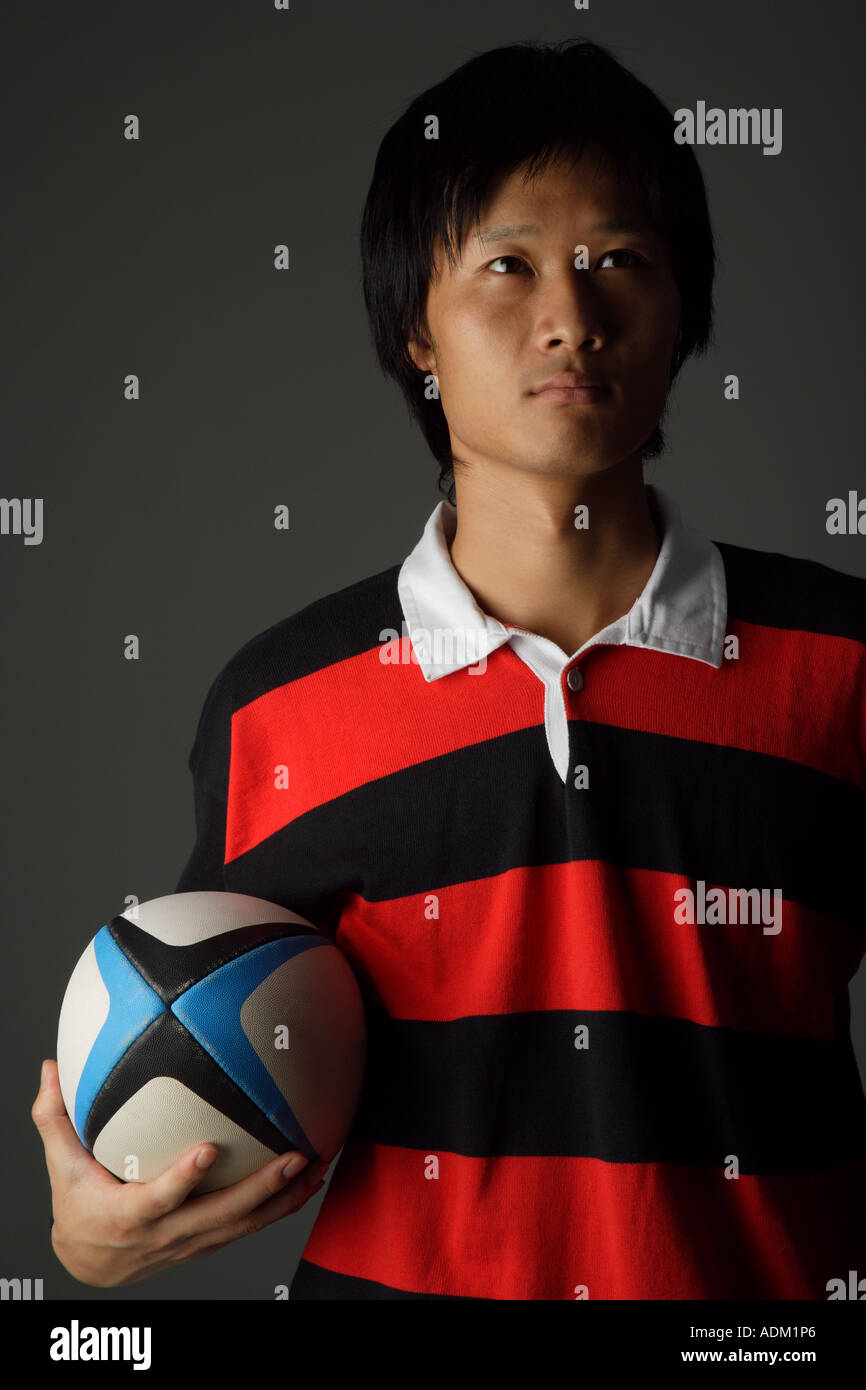 Portrait of Asian Rugby Player Stock Photo - Alamy