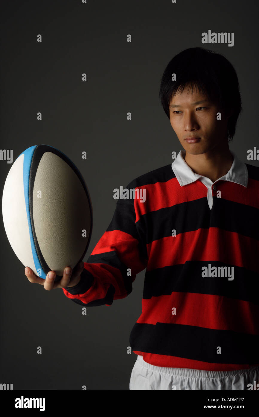 Portrait of Asian Rugby Player Stock Photo - Alamy