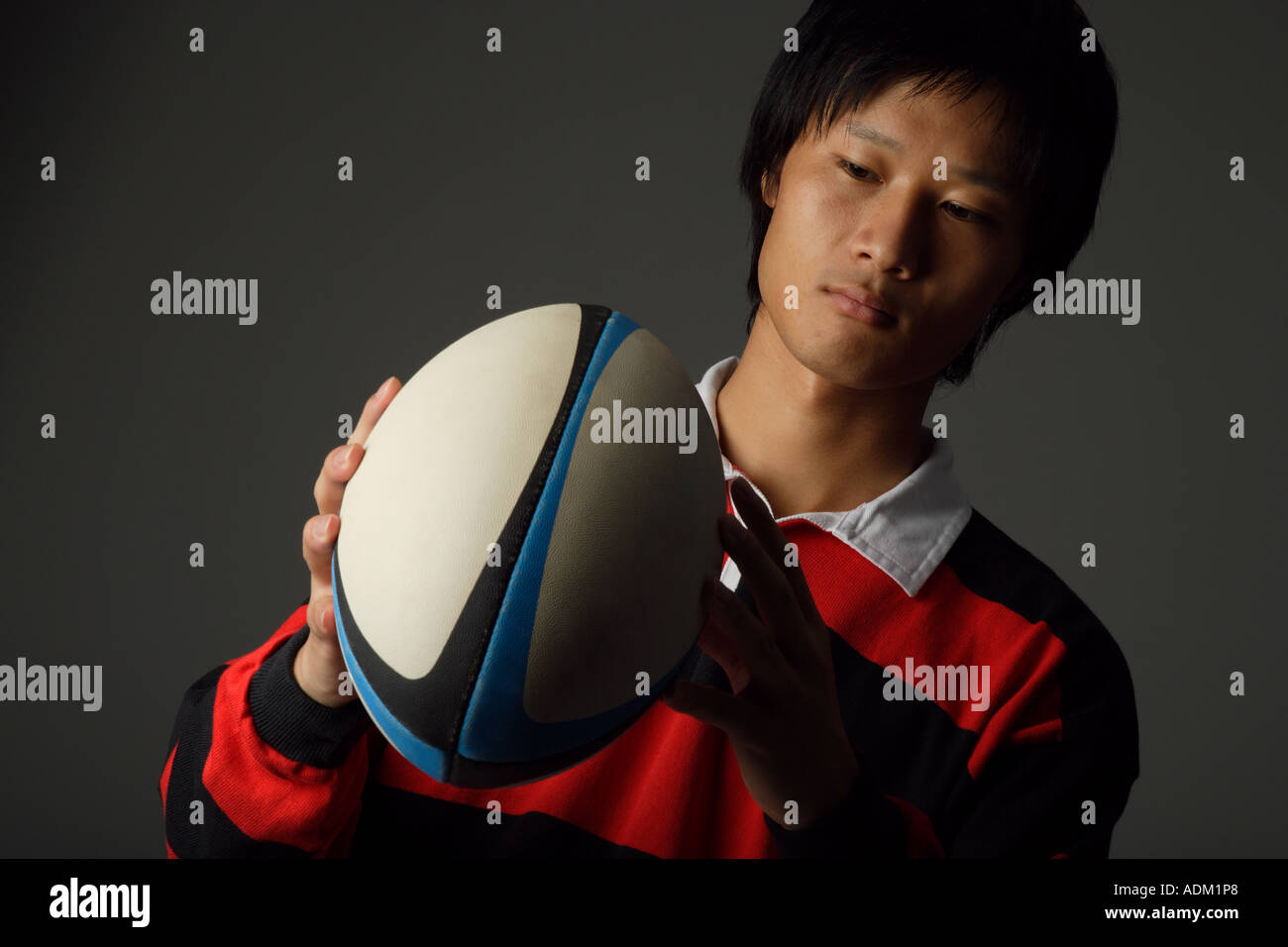 Portrait of Asian Rugby Player Stock Photo - Alamy