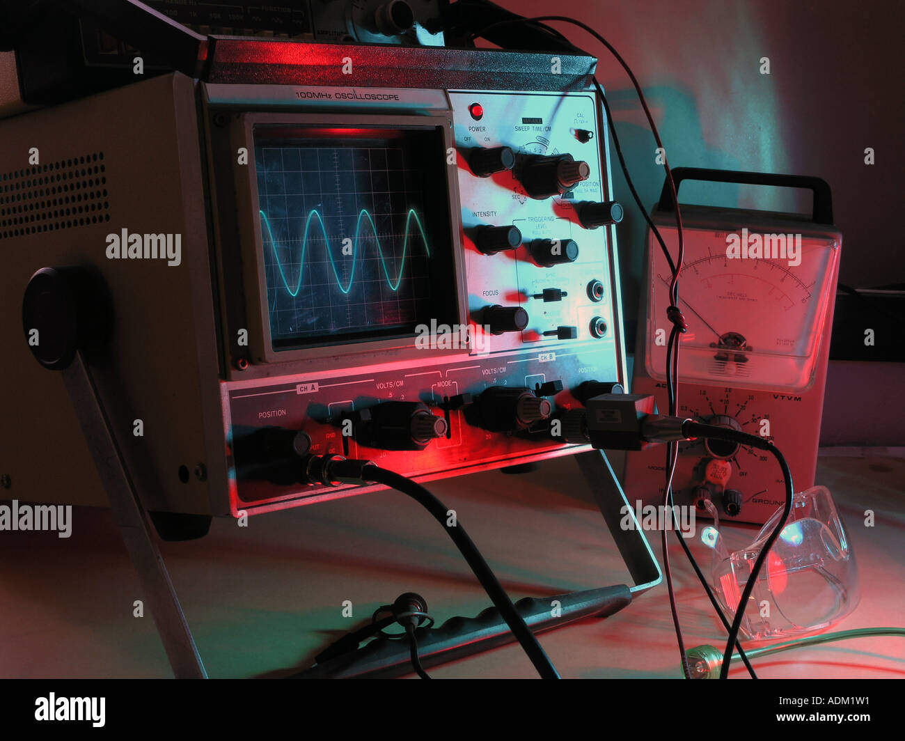 Oscilloscope ( cathode-ray oscilloscope) in Lab setting Stock Photo - Alamy