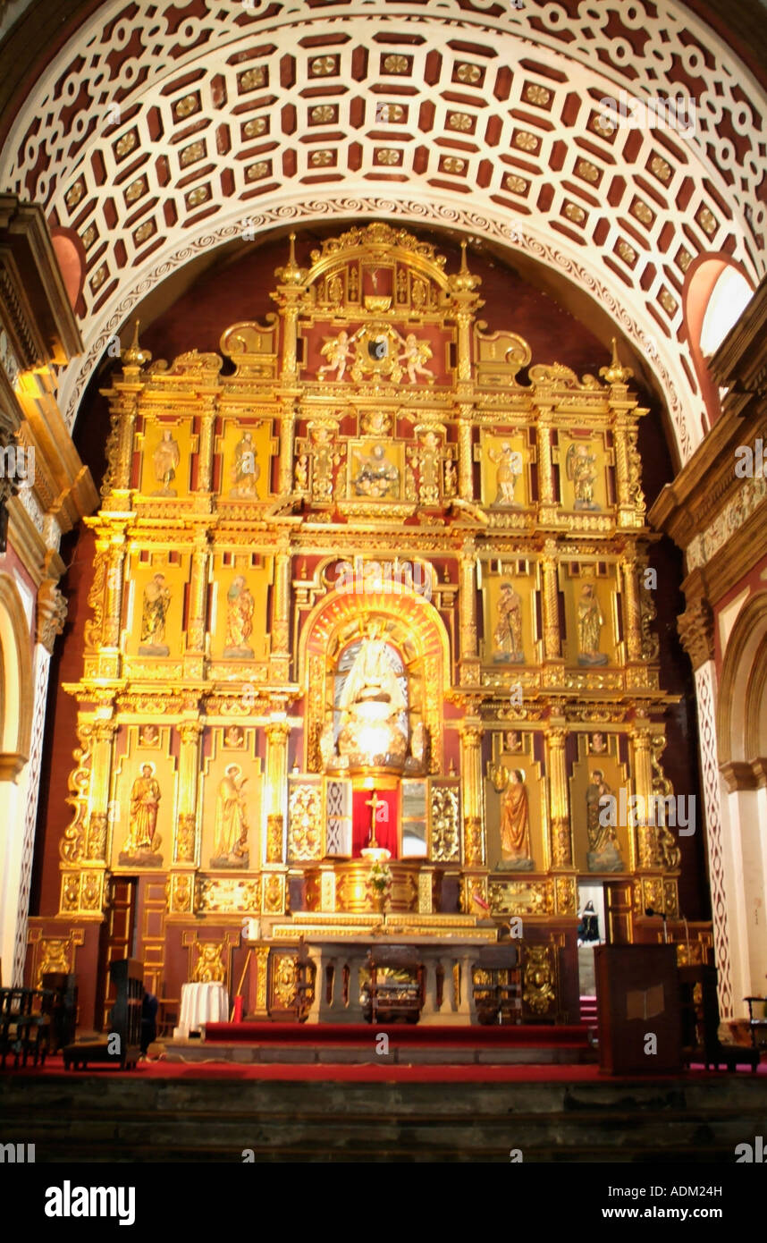 17th century Church of Guapulo, Quito Stock Photo - Alamy