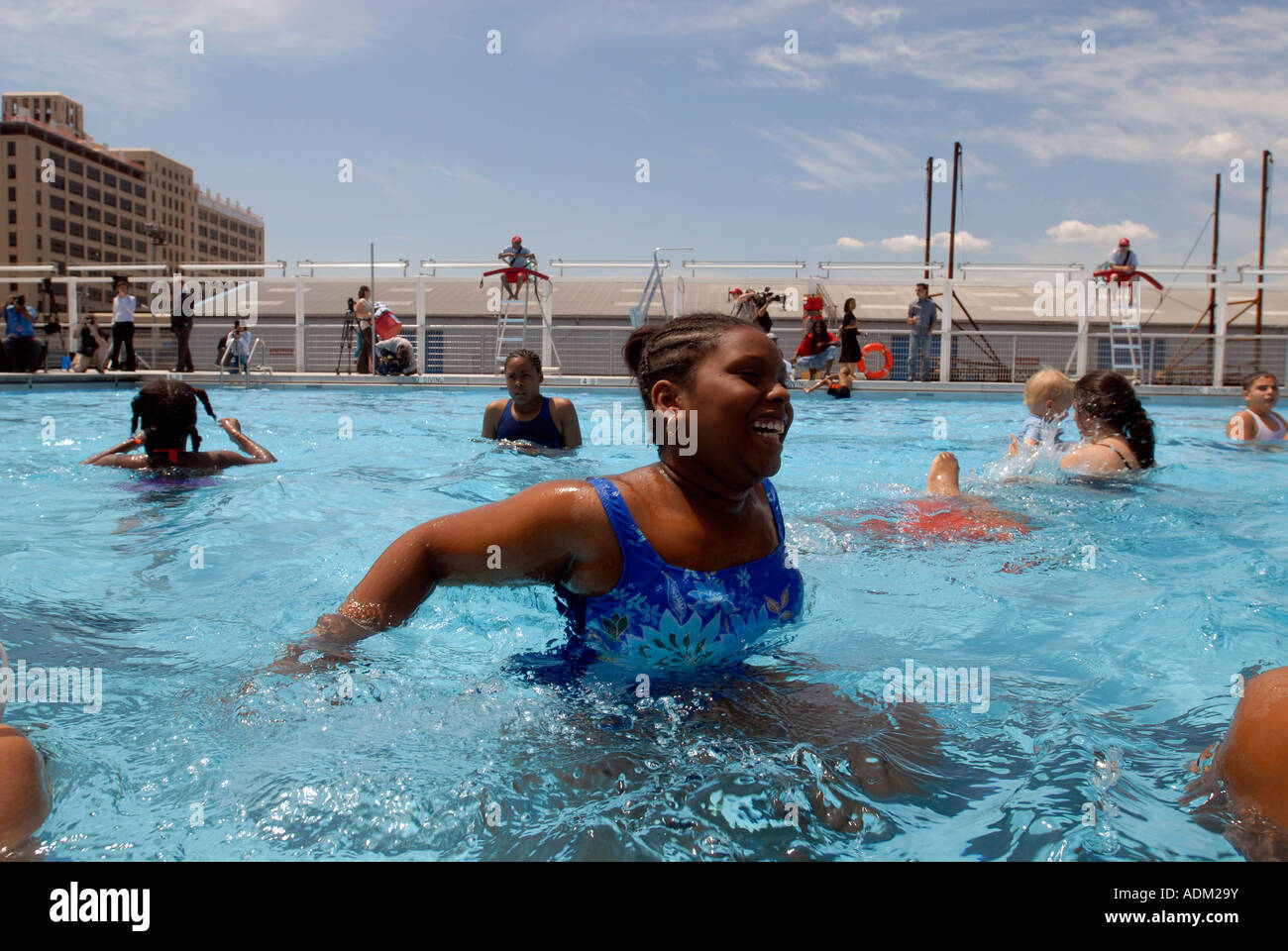 Floating pool barge hi-res stock photography and images - Alamy