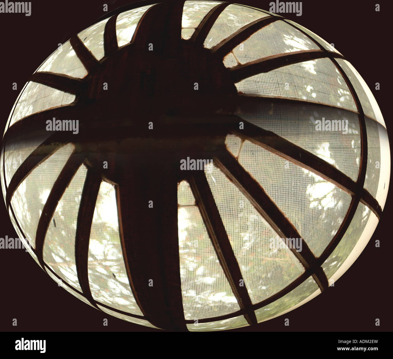 Abstract of sphere opening up Stock Photo - Alamy