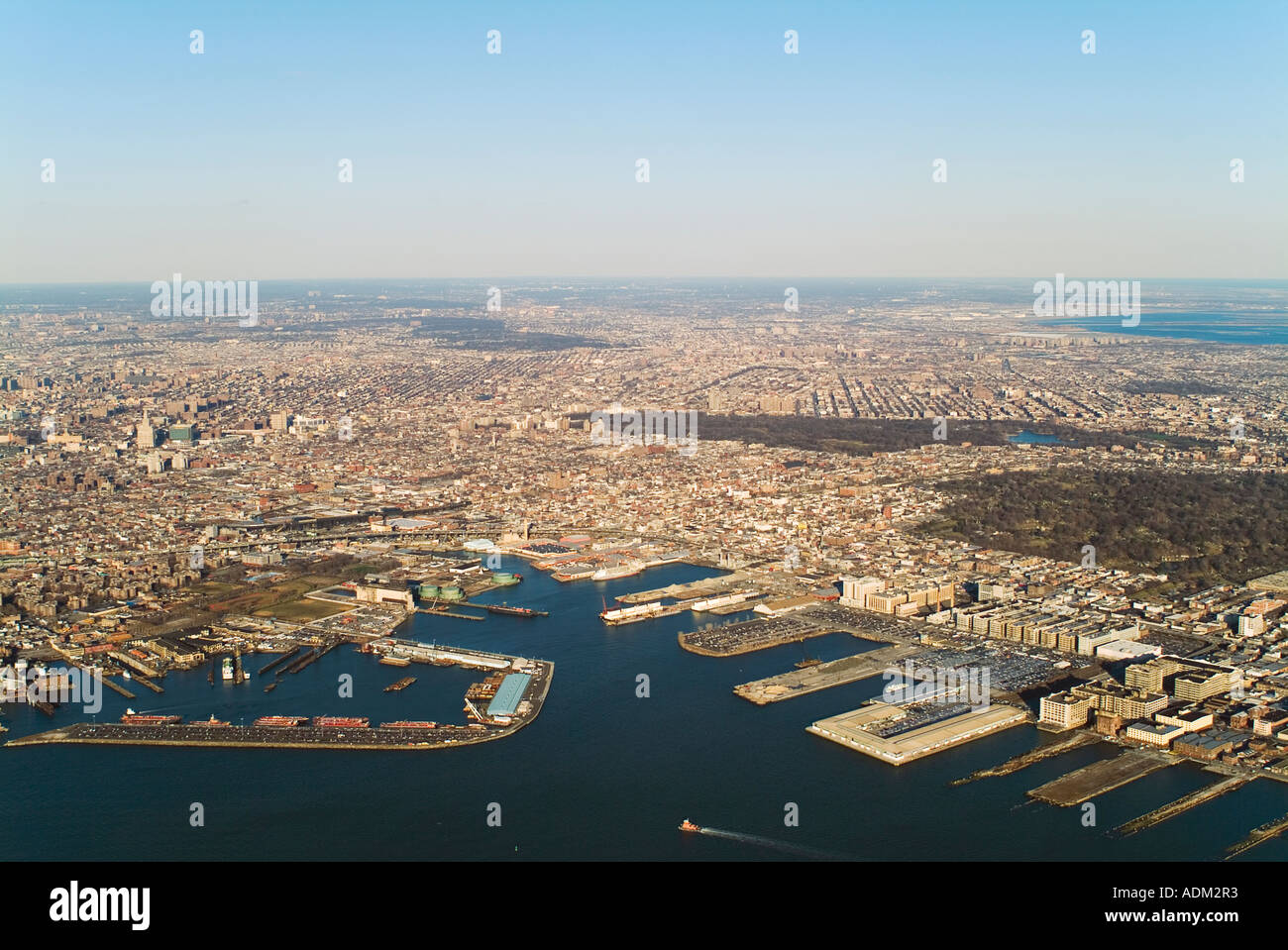 Aerial View Above Brooklyn Stock Photos & Aerial View Above Brooklyn ...