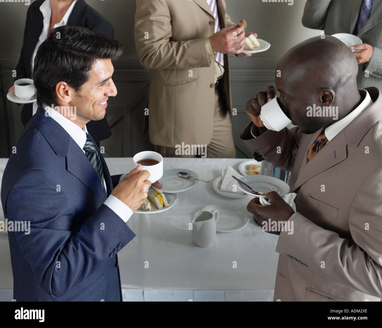 Office workers having a coffee break Stock Photo - Alamy