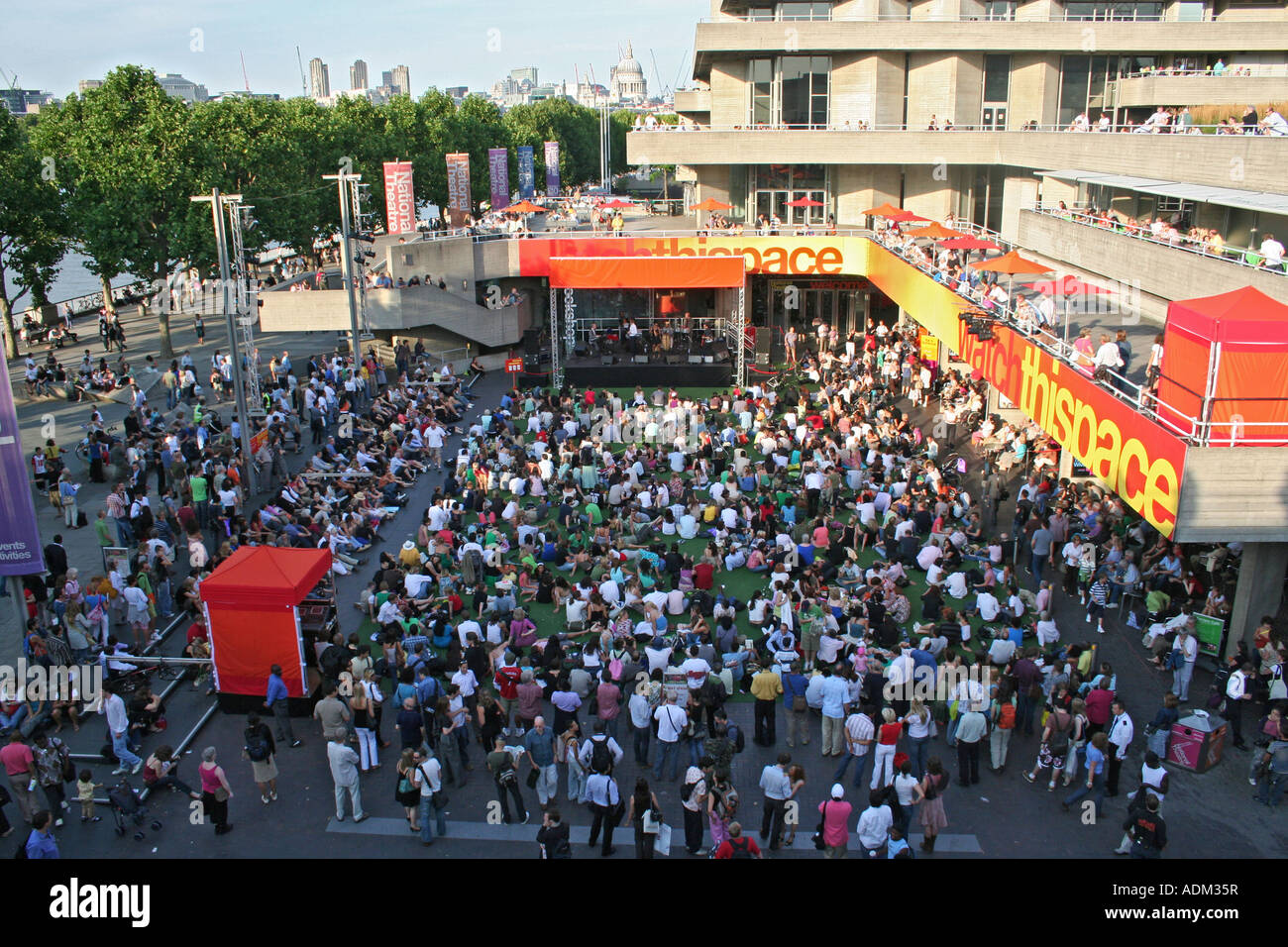 Summer outdoor event at the Southbank, London, England Stock Photo - Alamy