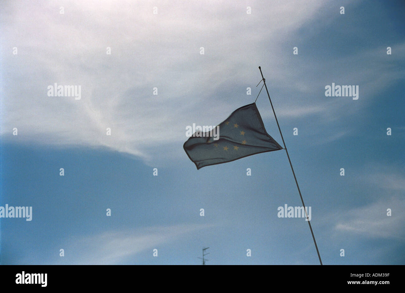 European Union flag on an aerial Stock Photo - Alamy