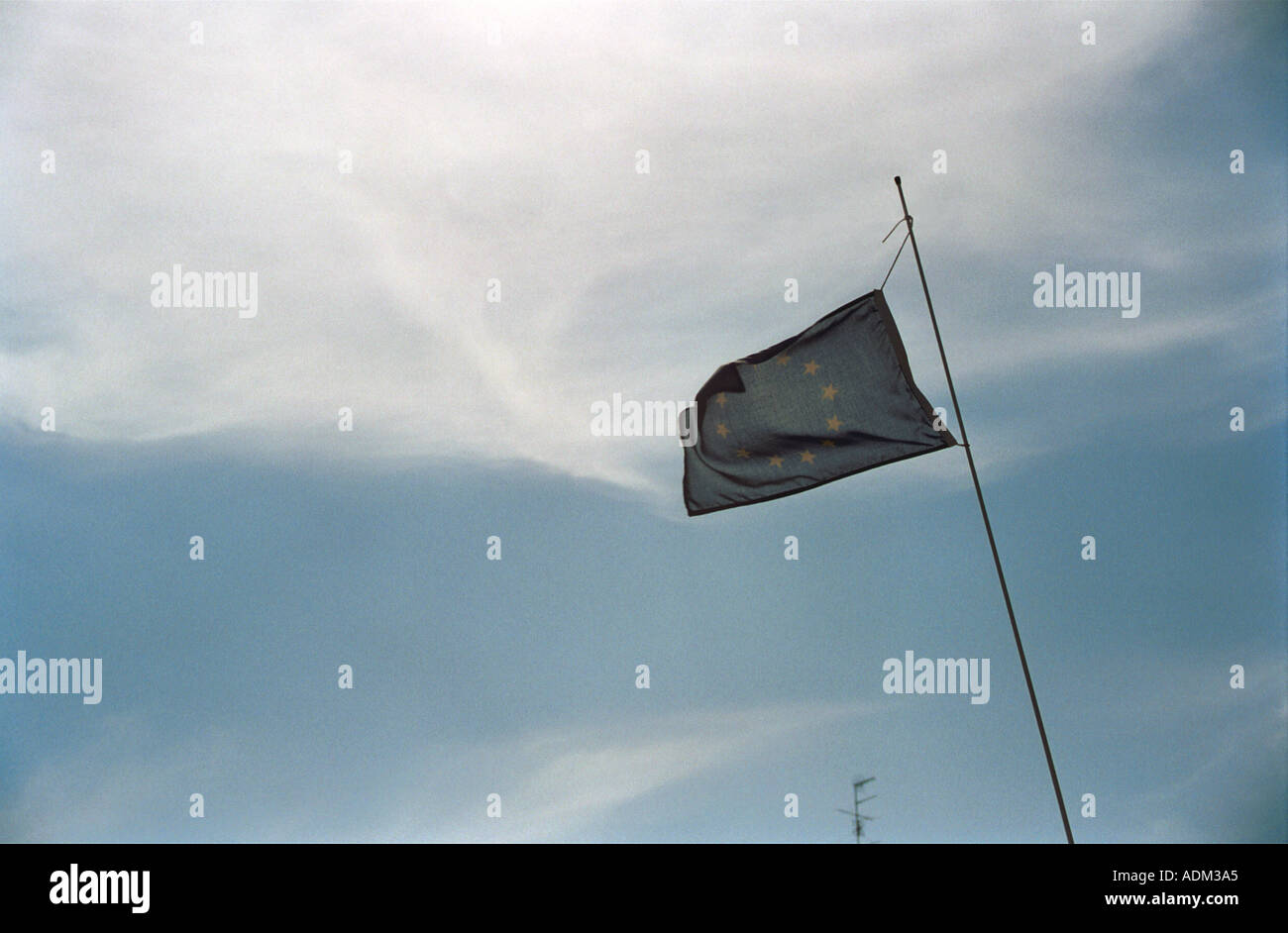 European Union flag on an aerial Stock Photo - Alamy