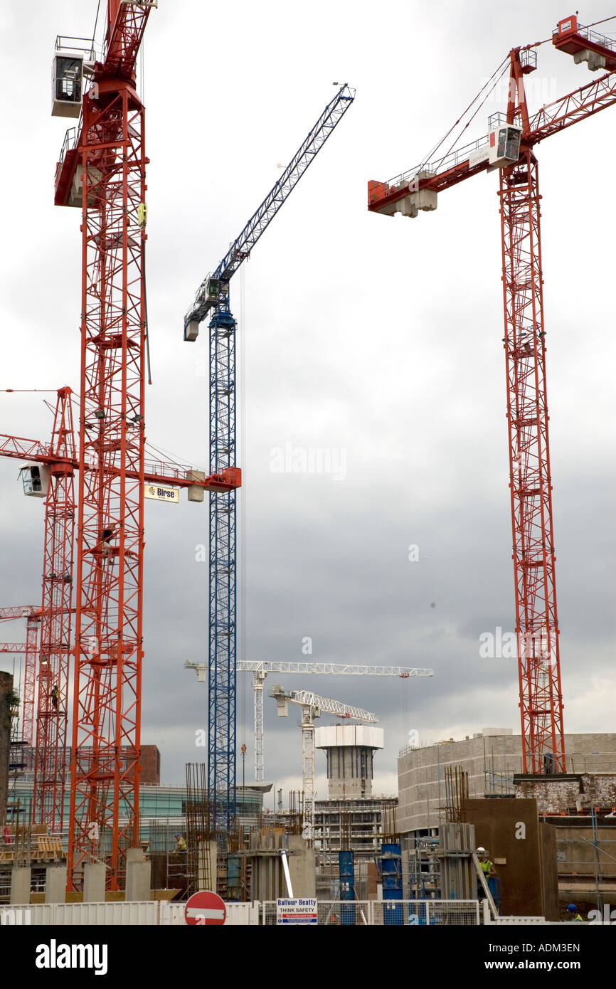 Liverpool city centre construction work Stock Photo - Alamy