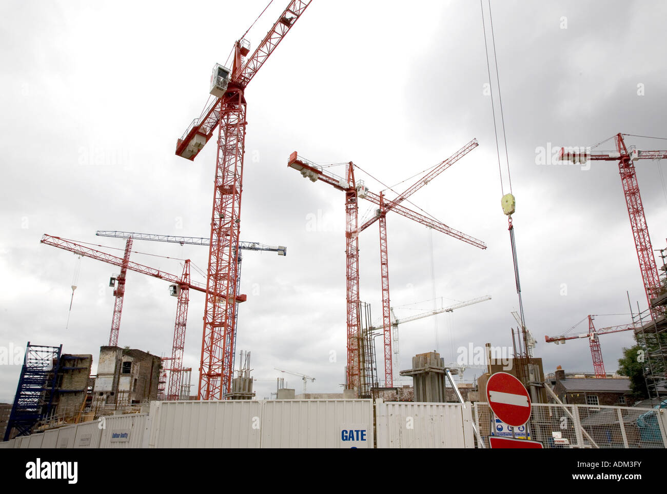 liverpool city centre construction work Stock Photo - Alamy