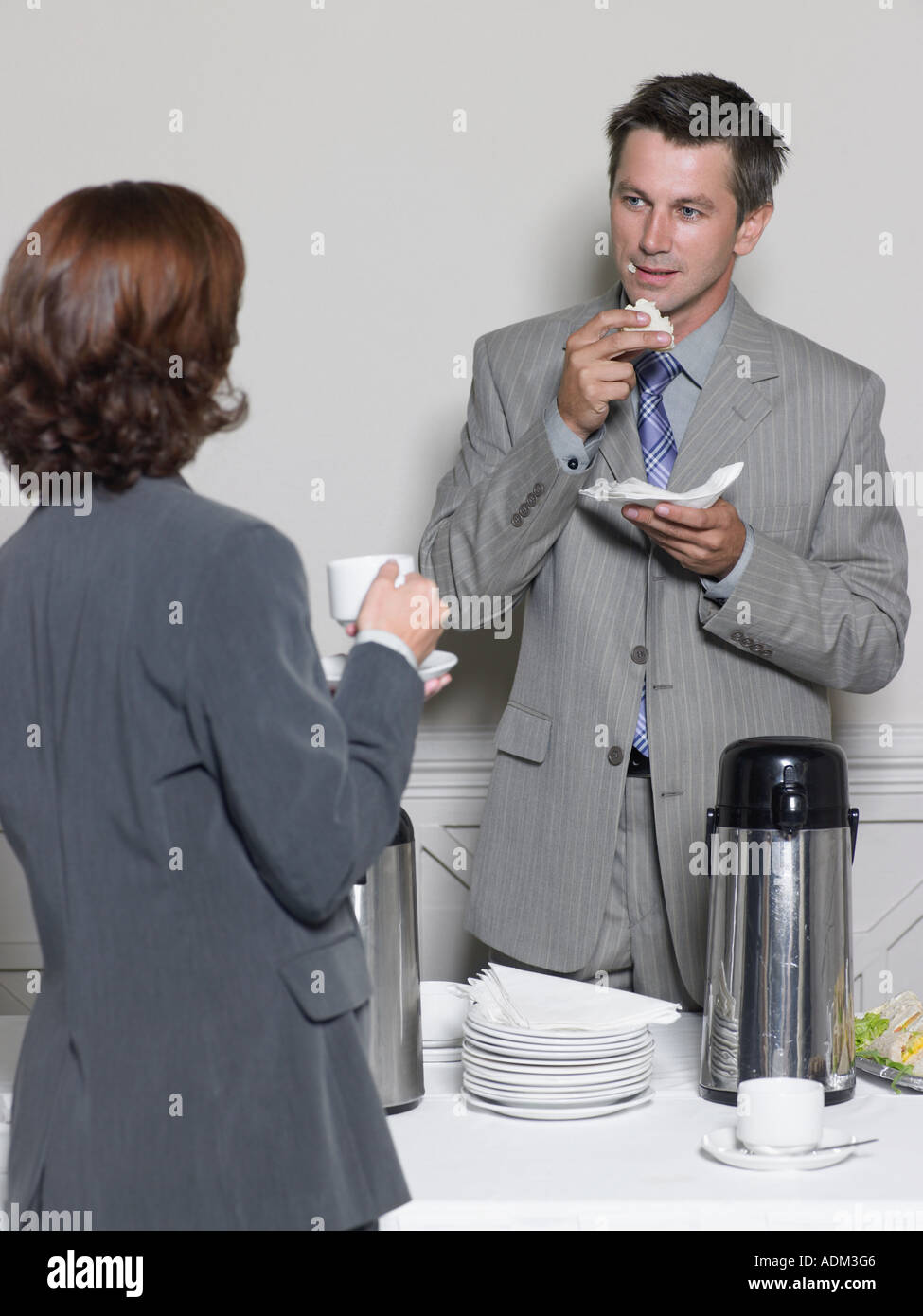Office workers having a coffee break Stock Photo - Alamy