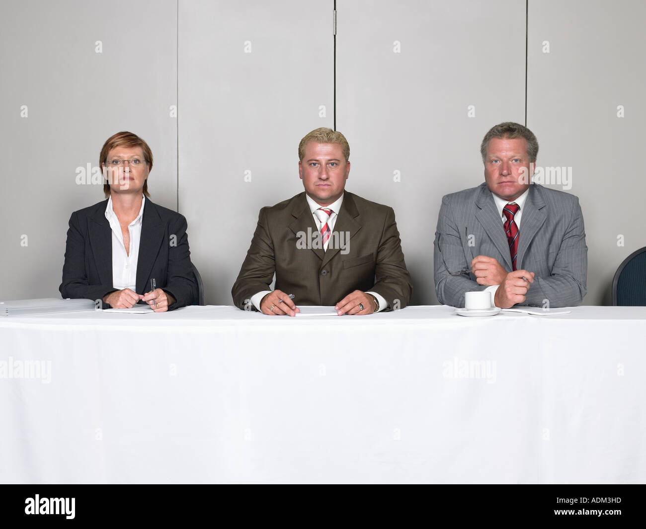 Interview line up hi-res stock photography and images - Alamy