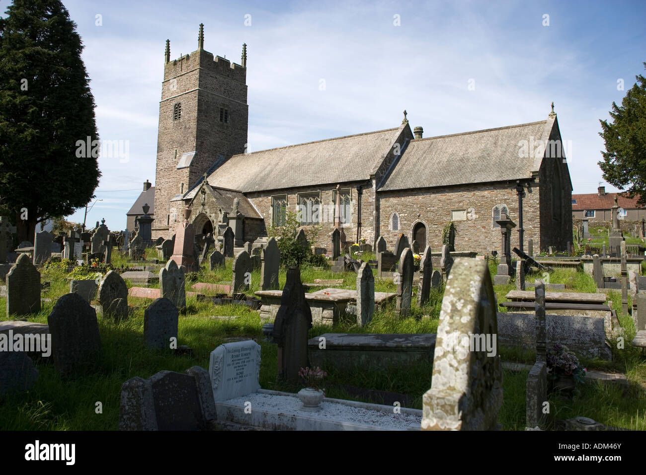 St Cynwyds Church Llangynwyd Glamorgan South Wales Stock Photo - Alamy