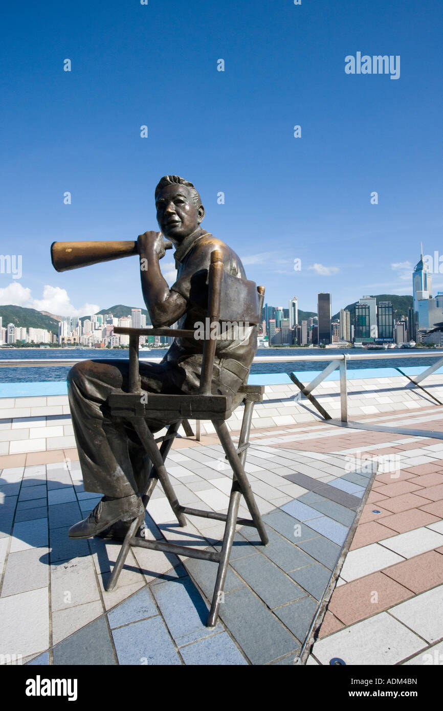 Film Director statue on the Avenue of Stars Kowloon Hong Kong China ...