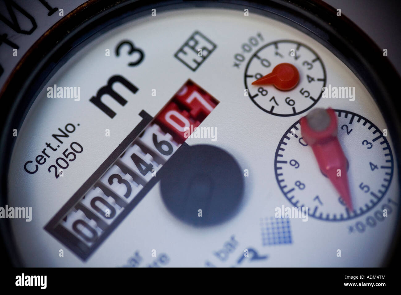 Water meter in the ground Stock Photo - Alamy