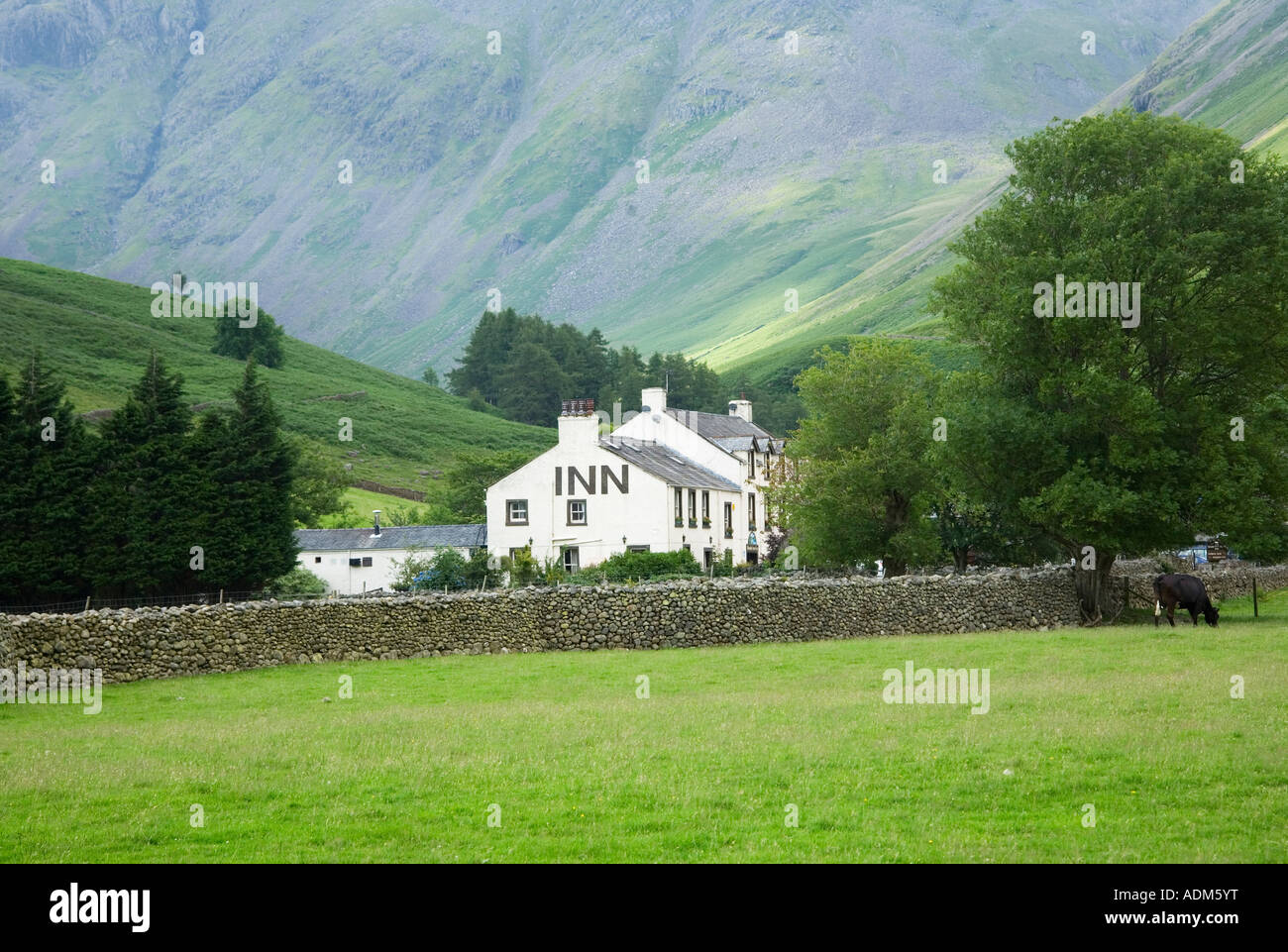 Wasdale Head Inn Lake District National Park Cumbria England Stock ...
