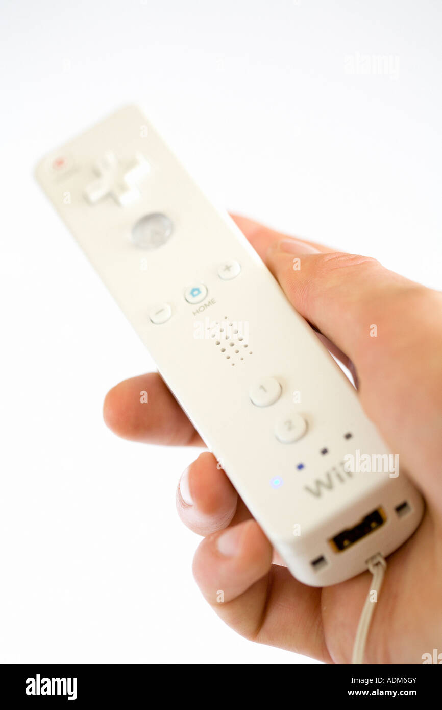 Playing Nintendo wii handset cutout Stock Photo - Alamy