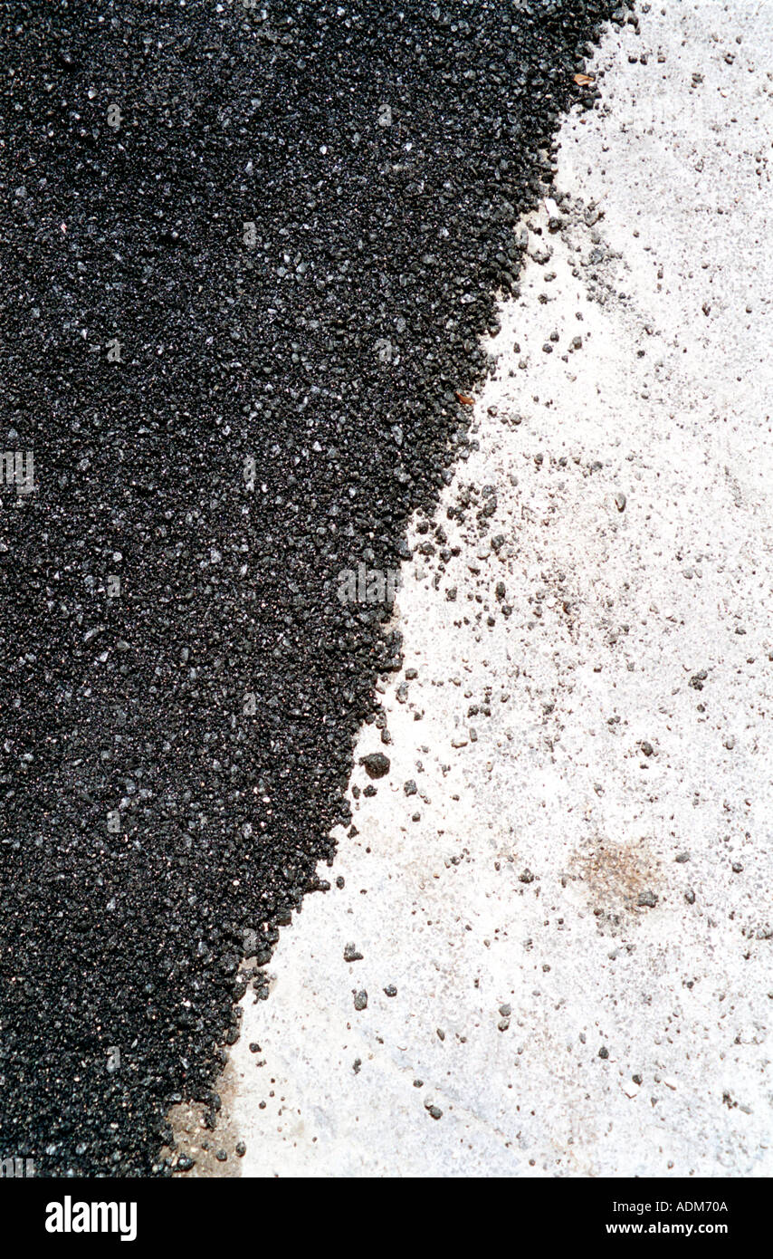 fresh tarmac on road Stock Photo - Alamy