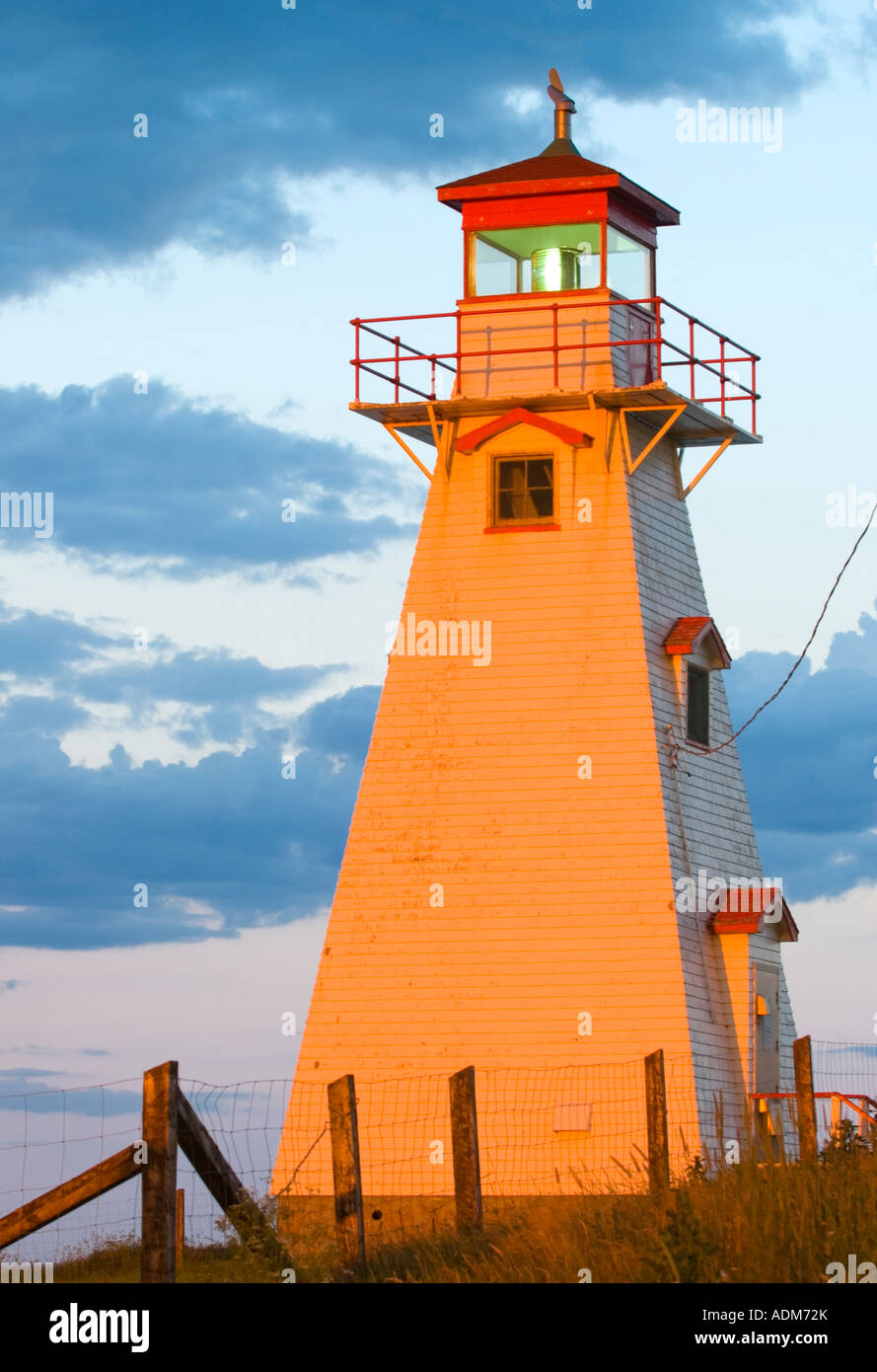 Cape Tryon lighthouse Prince Edward Island PEI Canada Stock Photo - Alamy