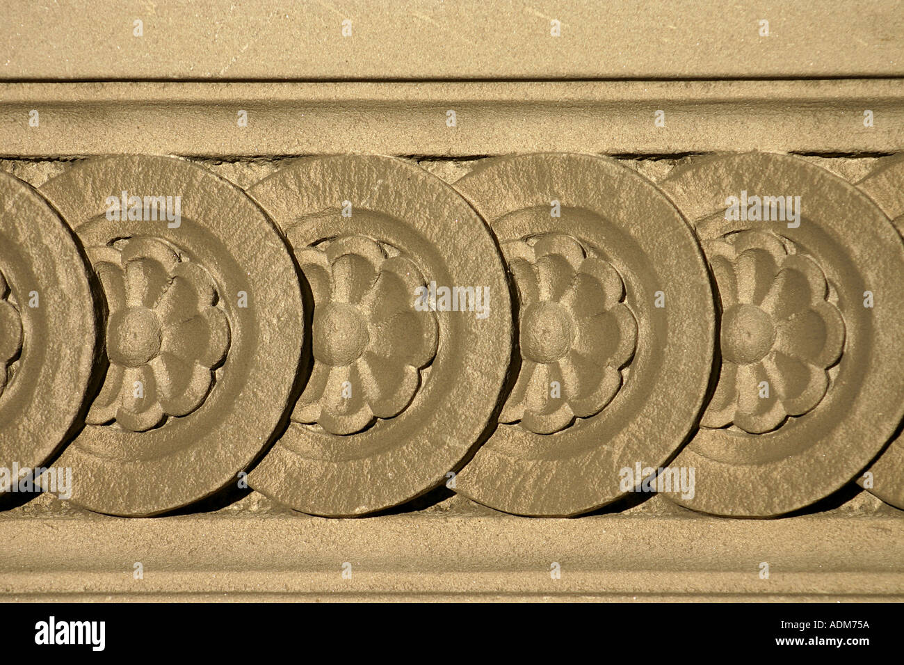 Architectural guilloche pattern on Walker Art Gallery Liverpool UK ...