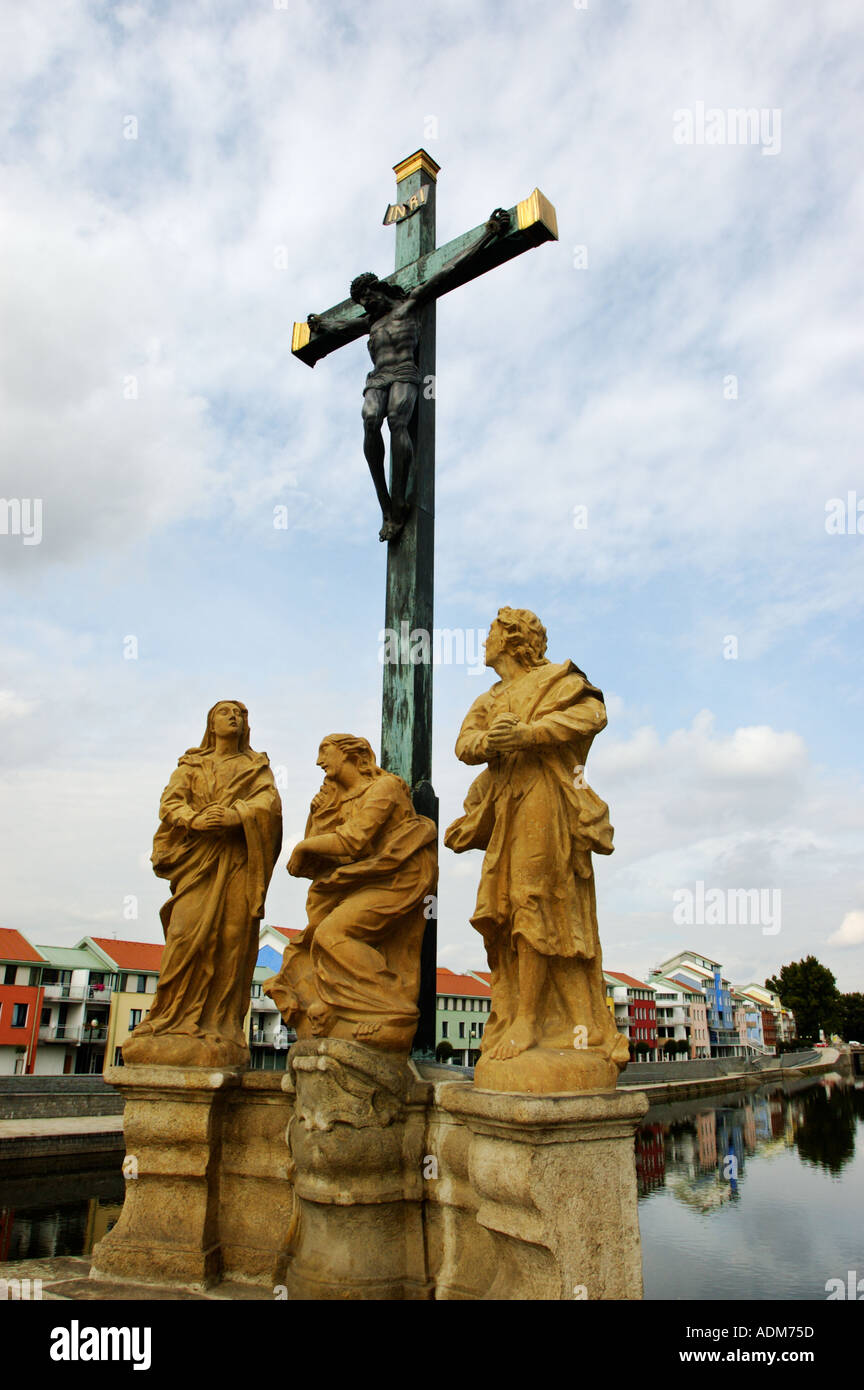 Czech Republic, Pisek, Historic bridge Stock Photo - Alamy