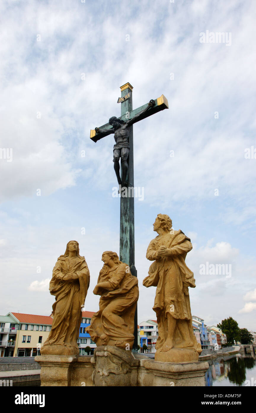 Czech Republic, Pisek, Historic bridge Stock Photo - Alamy