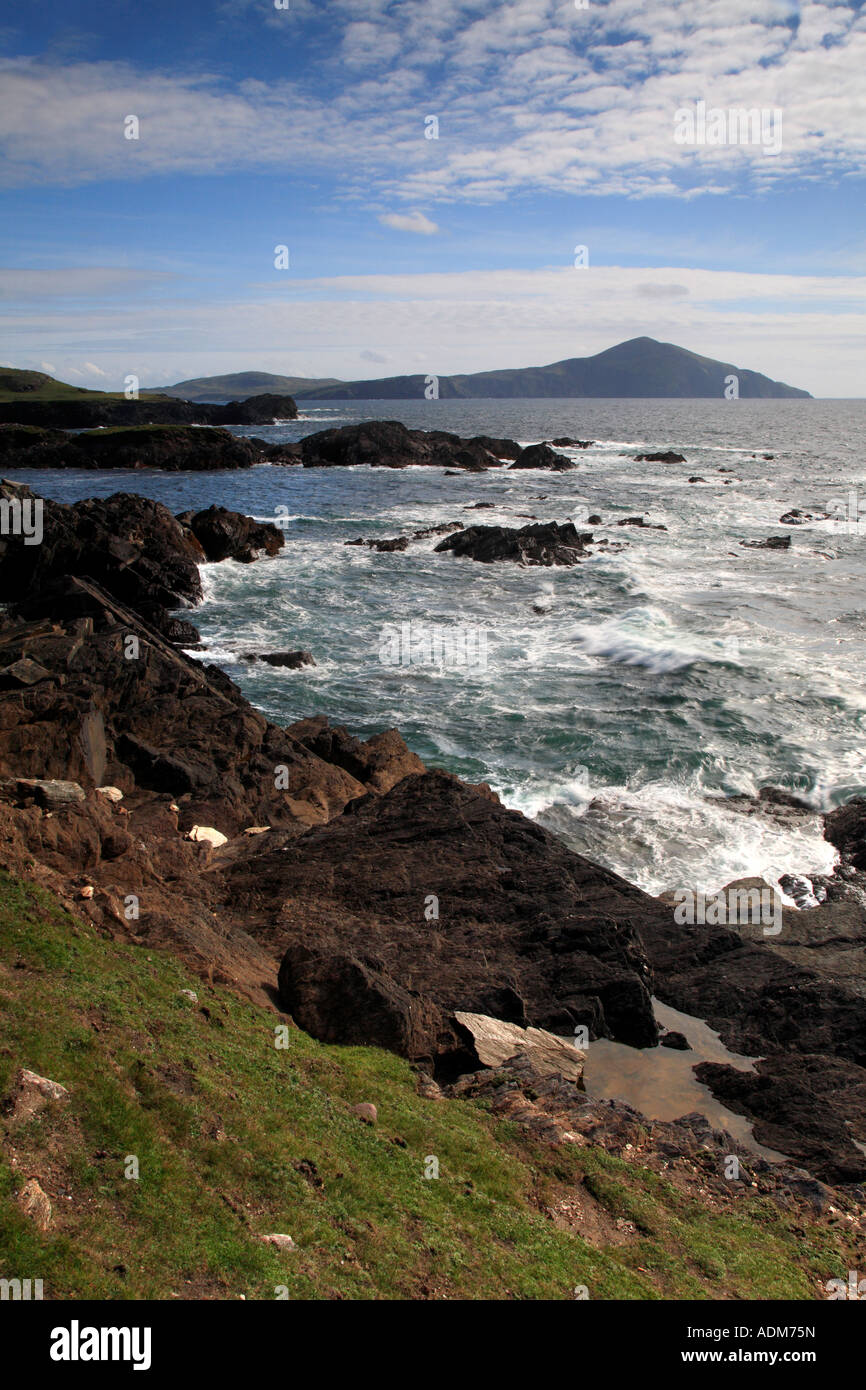 Knockmore, Clare Island, Clew Bay from the Atlantic Drive, Achill ...