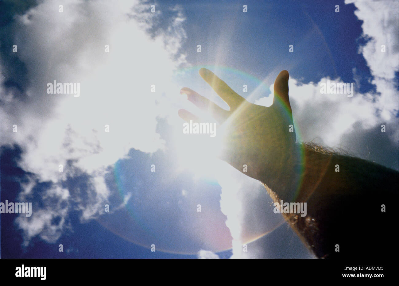 hand reaching to the sky Stock Photo - Alamy