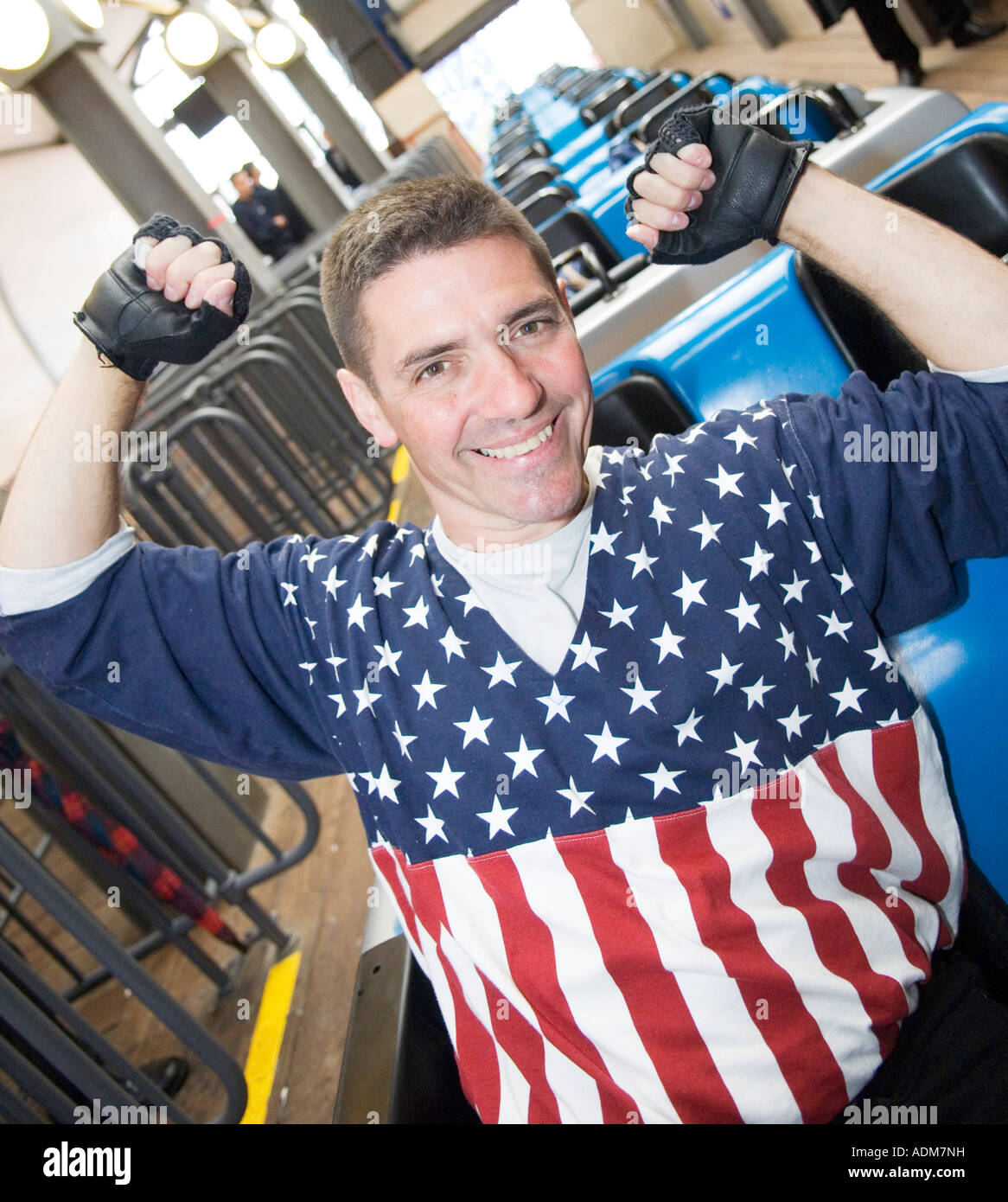 Richard Rodriguez world roller coaster ride champion Stock Photo - Alamy