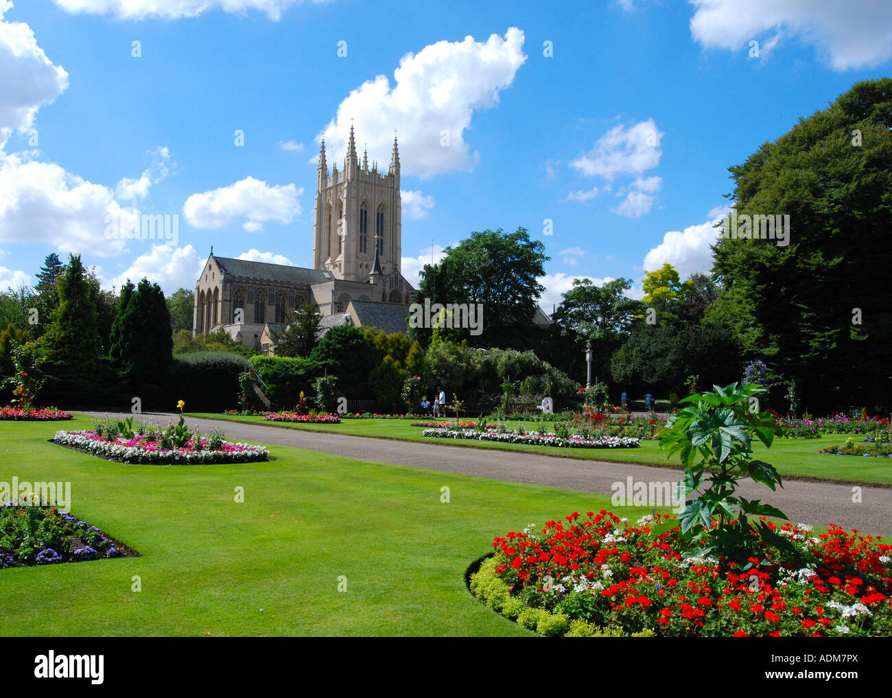 The Abbey Gardens Bury St Edmunds Suffolk England U.K. on a sunney day ...