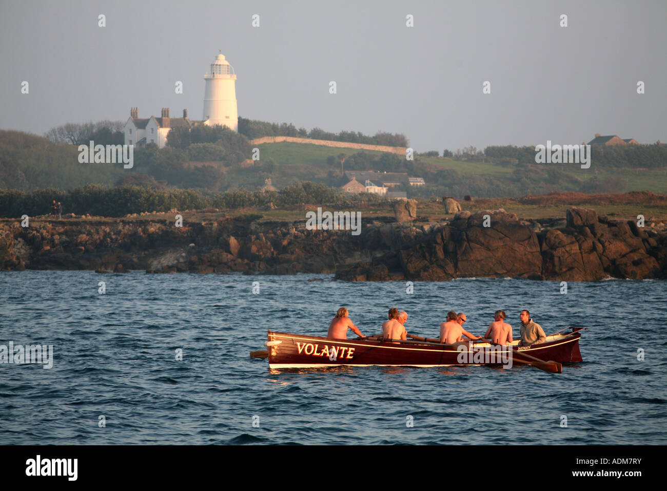 Gig rowing off St Agnes, Isles of Scilly, England, UK Stock Photo - Alamy